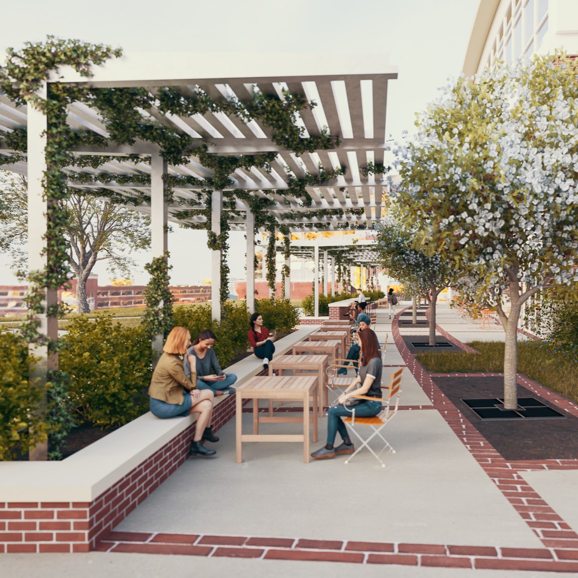 Auburn University Melton Center Patio Renovation Concept | SS&L Architects